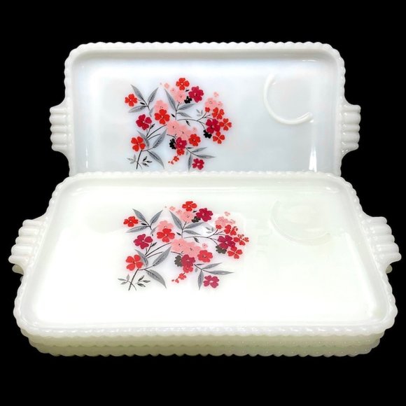 Fire King | Dining | Vintage 96s Fire King Primrose Snack Plates Anchor ...